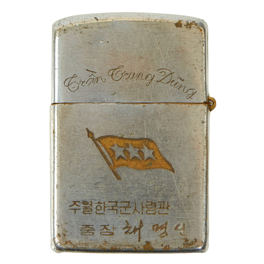 Original Vietnamese Vietnam War Korean-Made Zippo Style Lighter Presen ...