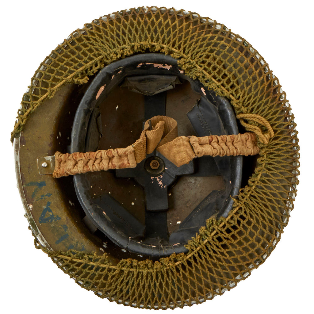 Original British WWII Brodie MkII Steel Helmet Complete with Regiment ...