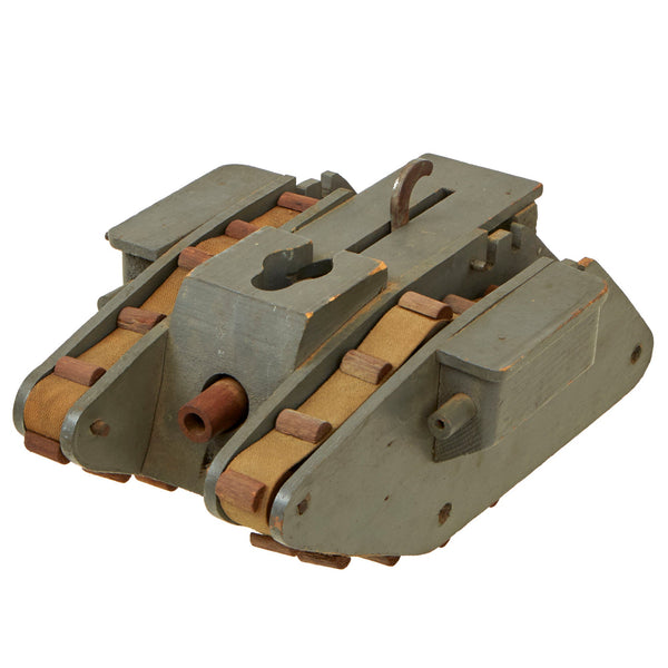 Original U.S. Inter-War Era Wooden WWI Mk IV Tank Pull Toy Manufacture ...