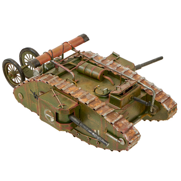 Original British WWI Mark IV (Male) Tank Contemporary Folk Art Steel M ...