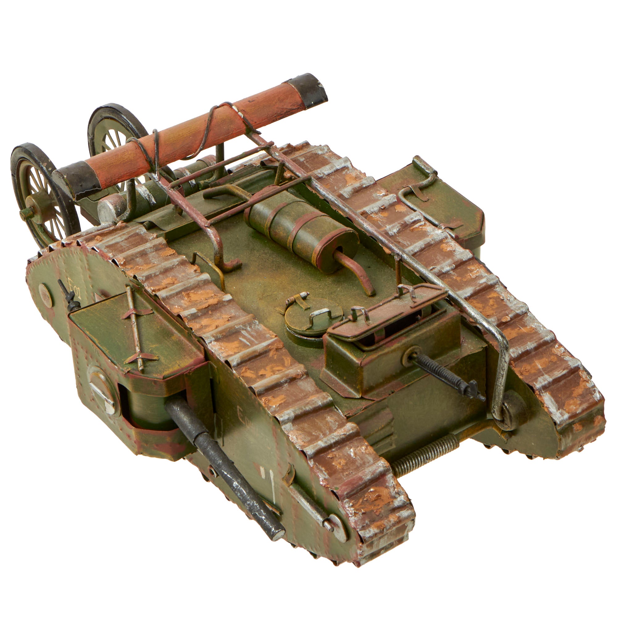 Original British WWI Mark IV (Male) Tank Contemporary Folk Art Steel M ...
