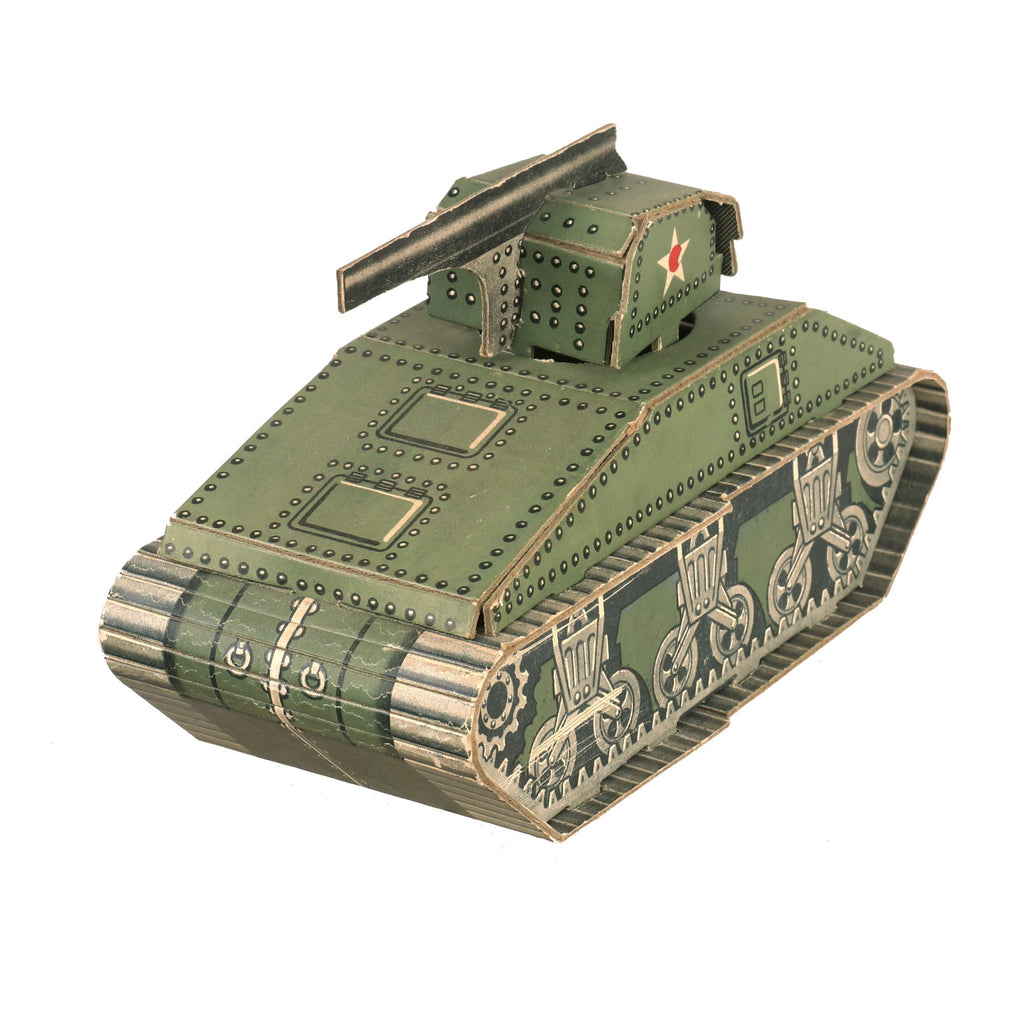 Original U.S. WWII Wartime Economy Paper / Cardboard Toy Tank & Vehicl ...