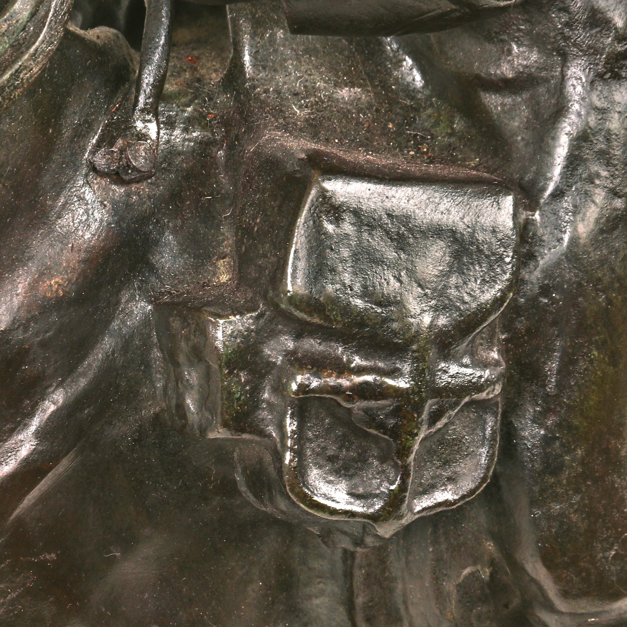 Original Imperial German WWI Era Large Bronze Sculpture of Uhlan Soldi ...