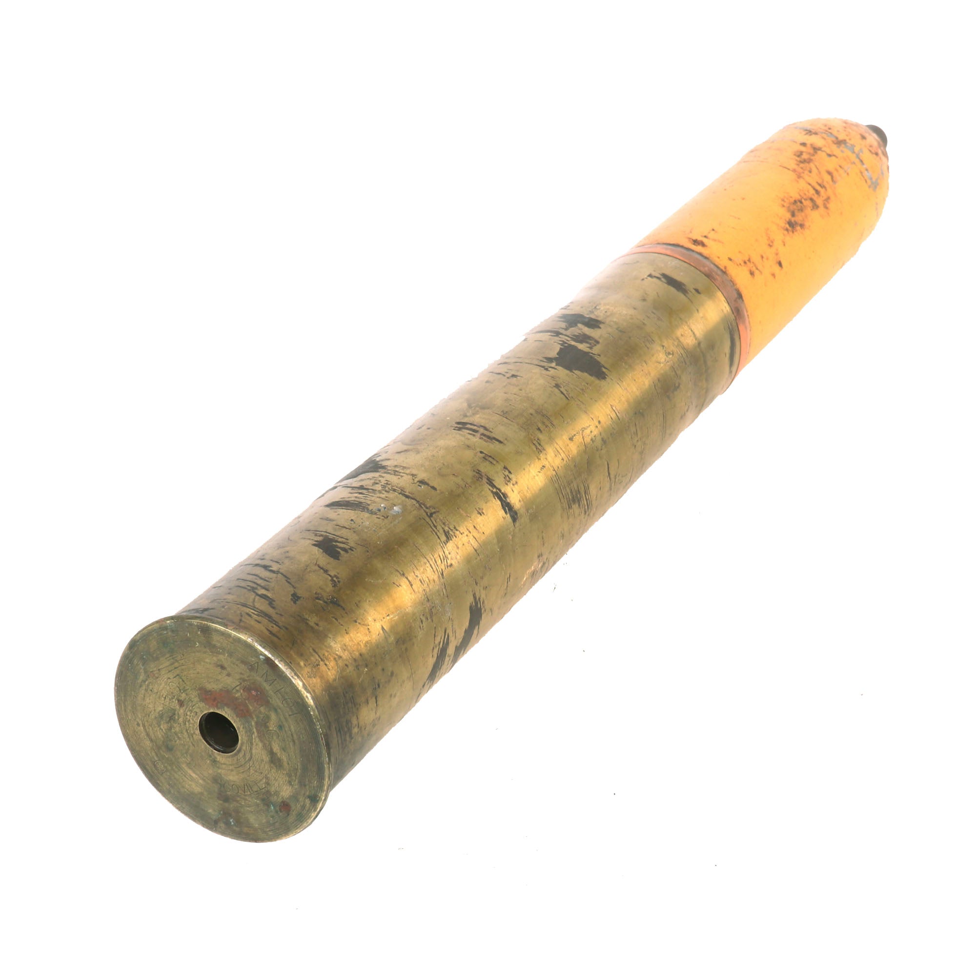 Original U.S. WWII 75mm M2-M6 Artillery Round Projectile & Casing with ...