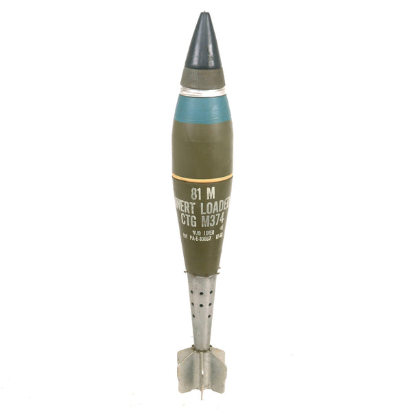 Original U.S. Vietnam War Inert M374 HE 81mm Mortar Round with M517 Fu ...