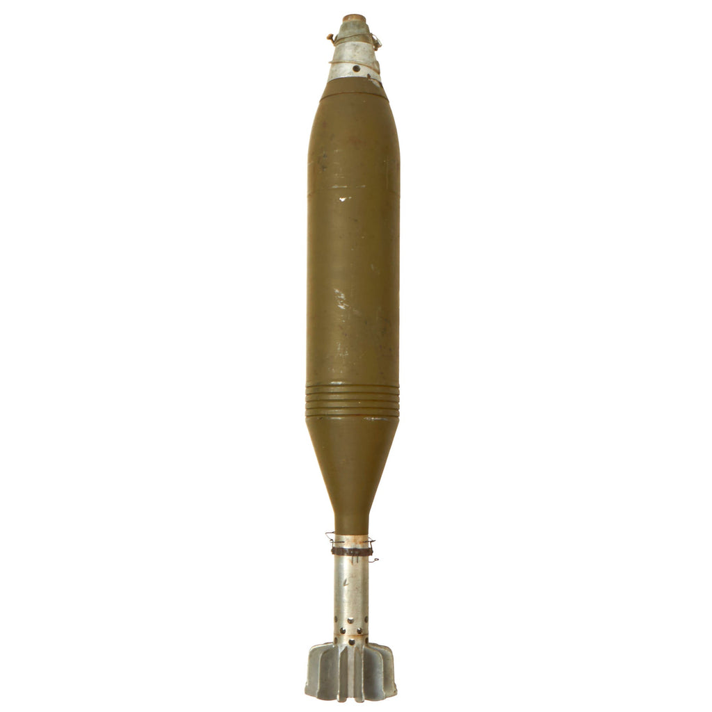 Original U.S. Vietnam War INERT 81mm Mortar M56 Explosive Round with D ...