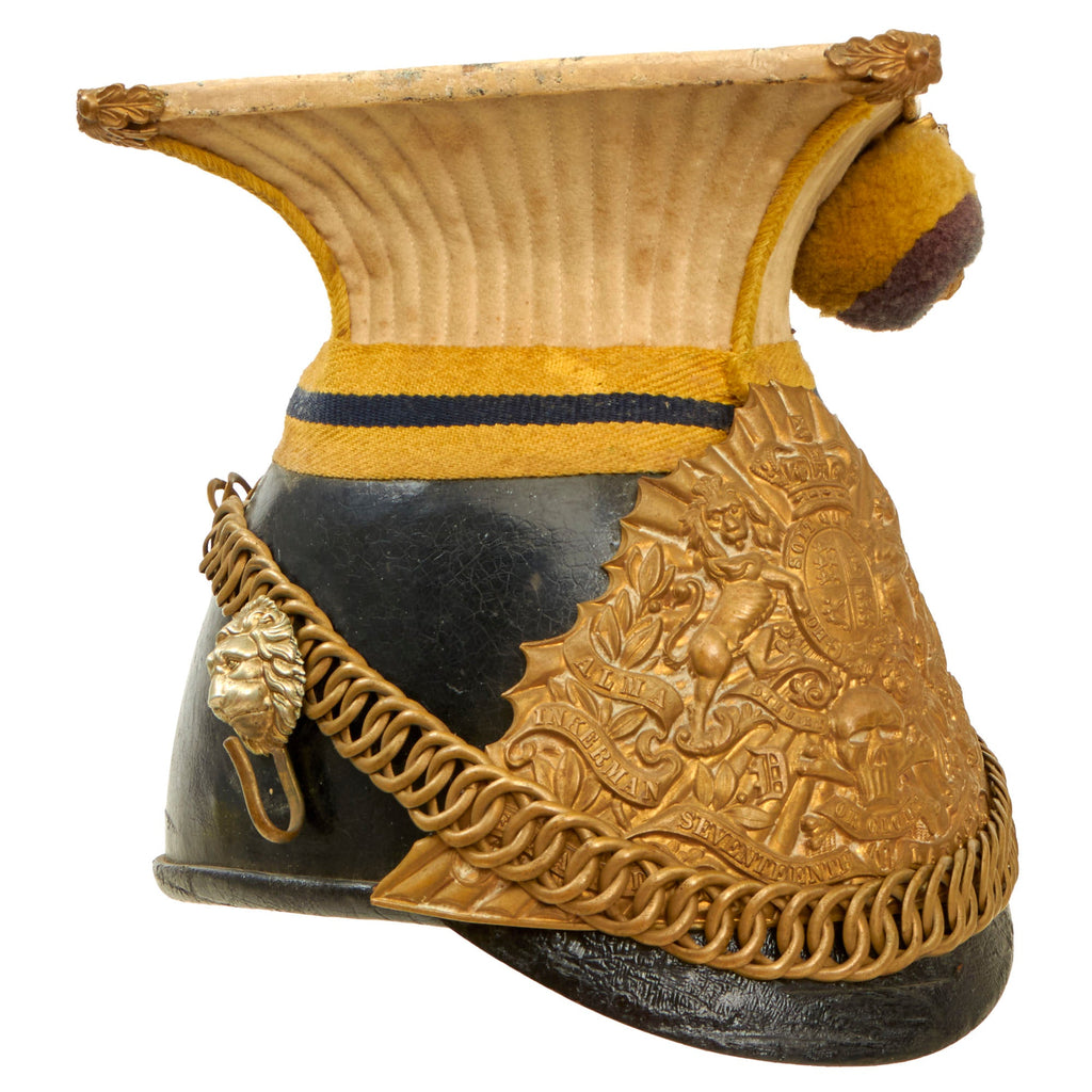 Original British Victorian Era 17th Lancers Other Ranks Chapka Helmet ...