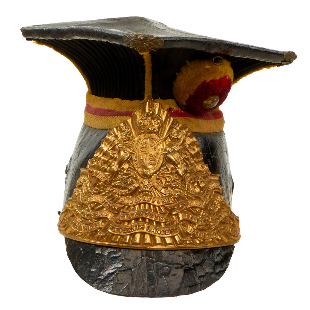 Original British Victorian Era 16th Lancers Other Ranks Chapka Helmet ...
