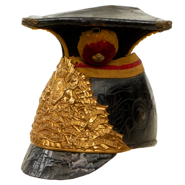 Original British Victorian Era 16th Lancers Other Ranks Chapka Helmet ...