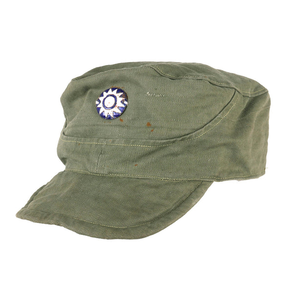 Original WWII Chinese National Revolutionary Army KMT Enlisted Cap wit ...