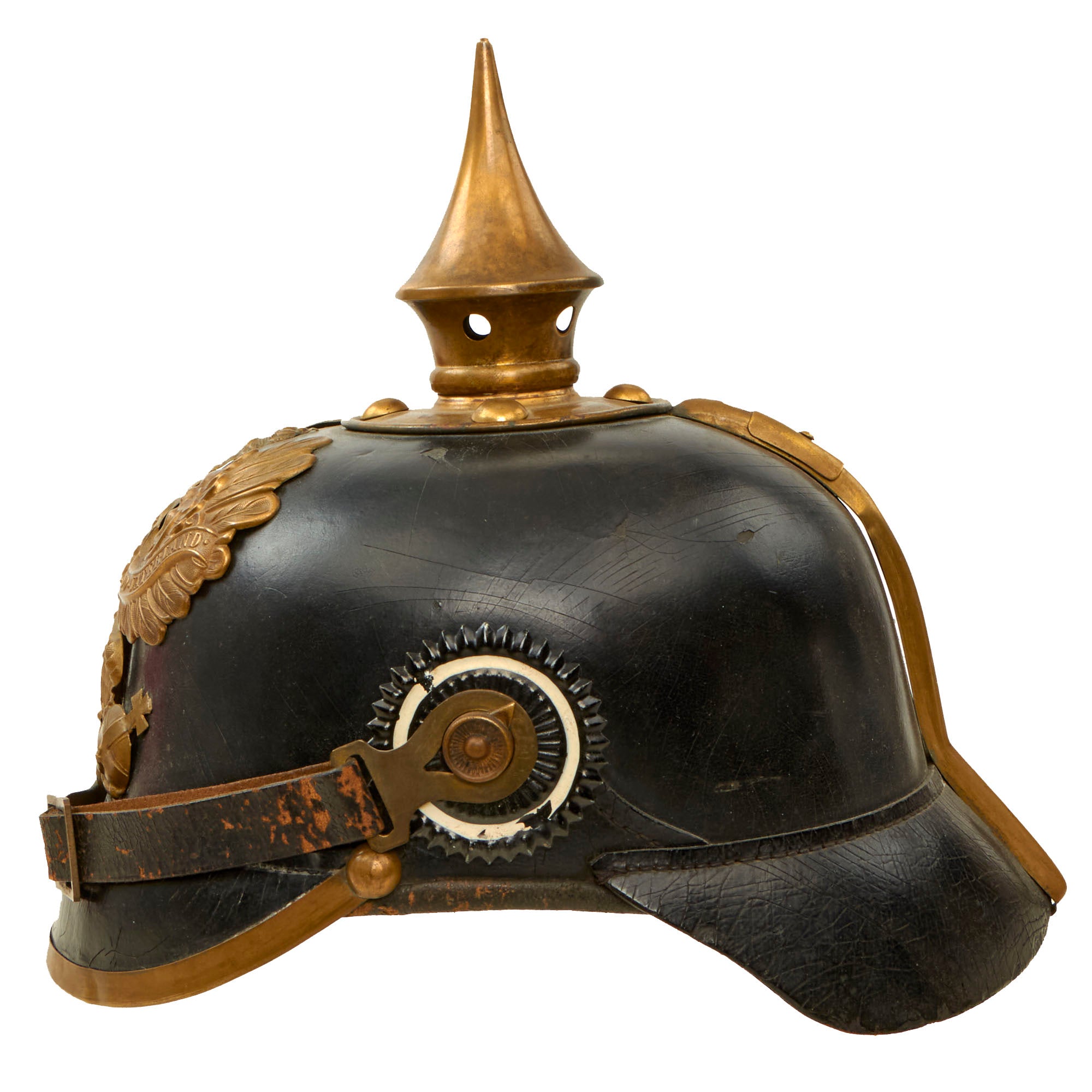 Original German WWI Prussian M1895 Pickelhaube Spiked Helmet with Orig ...