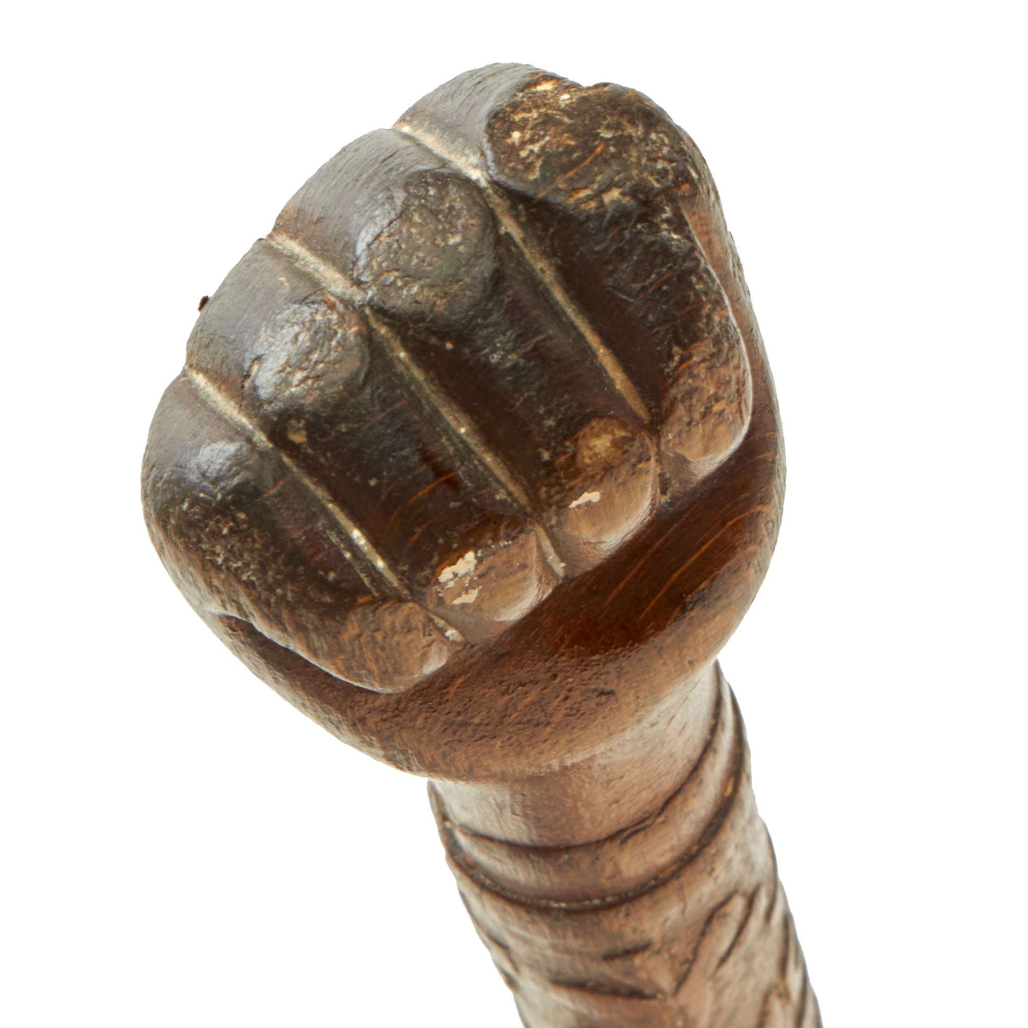 Original Imperial Russian WWI 1915 Dated Carved Wooden Swagger Stick w ...