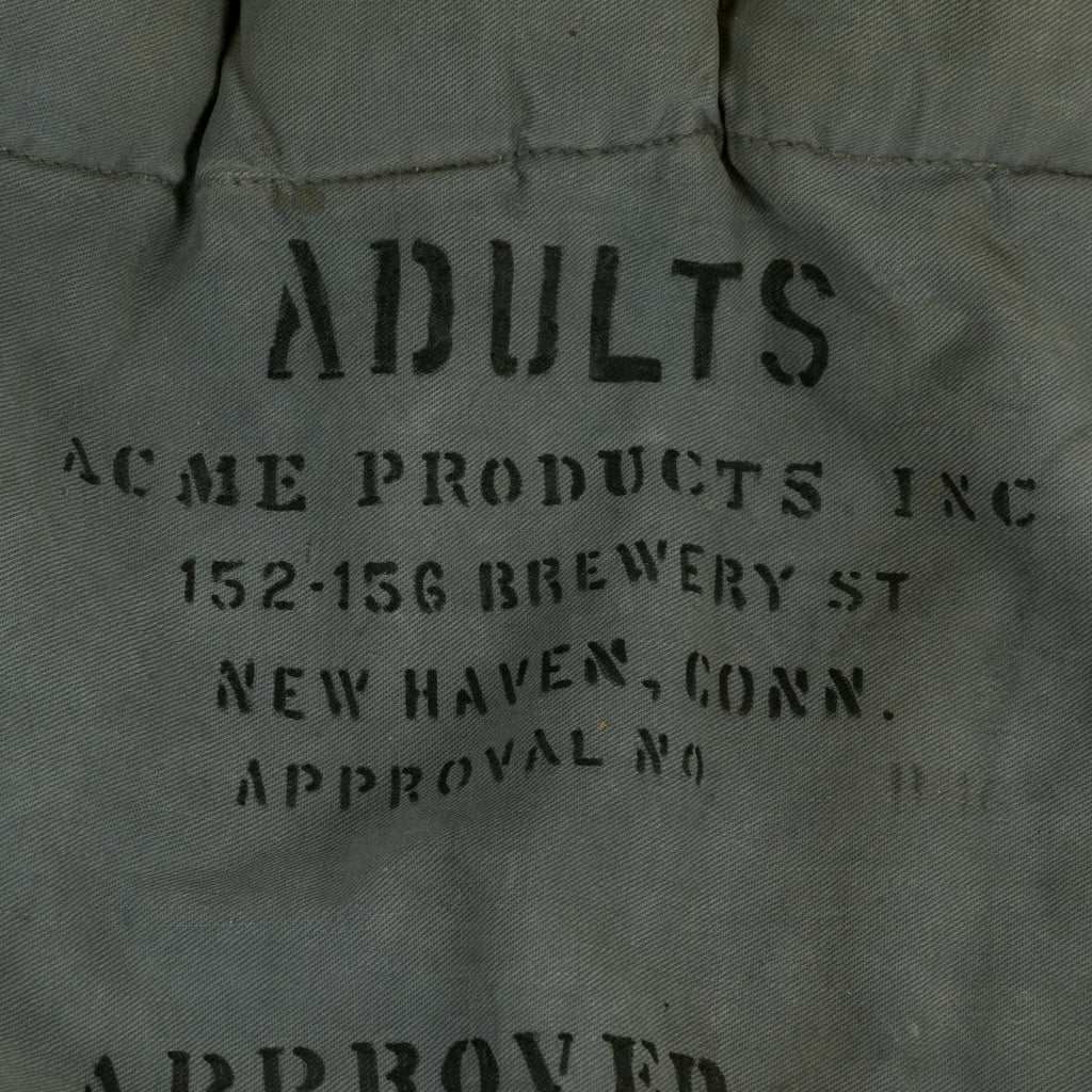 Original U.S. WWII 1942 Dated Coast Guard Kapok Life Preserver Vest by ...