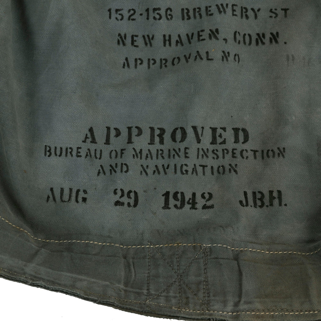 Original U.S. WWII 1942 Dated Coast Guard Kapok Life Preserver Vest by ...
