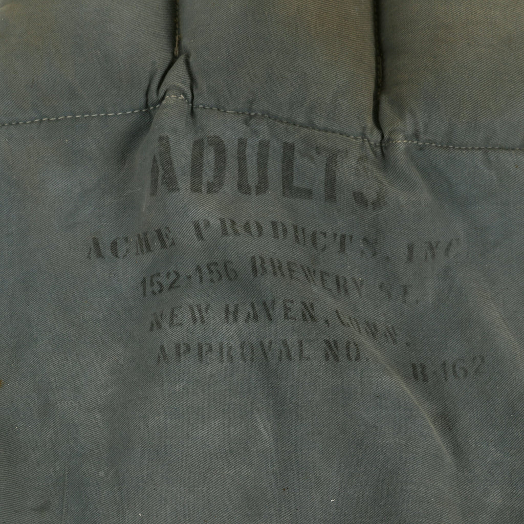 Original U.S. WWII 1942 Dated Coast Guard Kapok Life Preserver Vest by ...