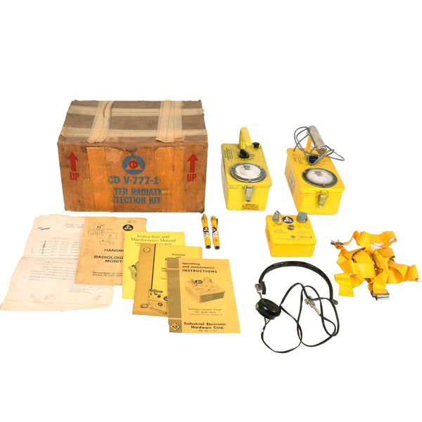 Original U.S. Cold War Civil Defense CD V-777-1 Shelter Radiation Kit ...