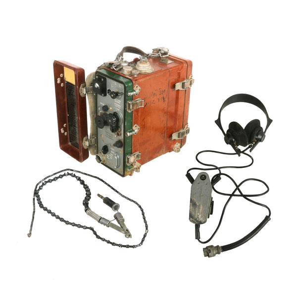 Original Soviet Cold War Russian R-105 Backpack Field Radio with Heads ...