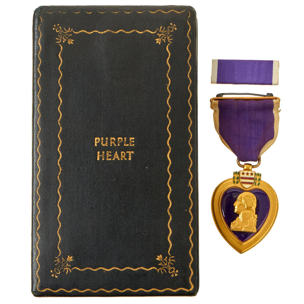 Original U.S. WWII Navy & USMC Purple Heart Medal & Ribbon in Original ...