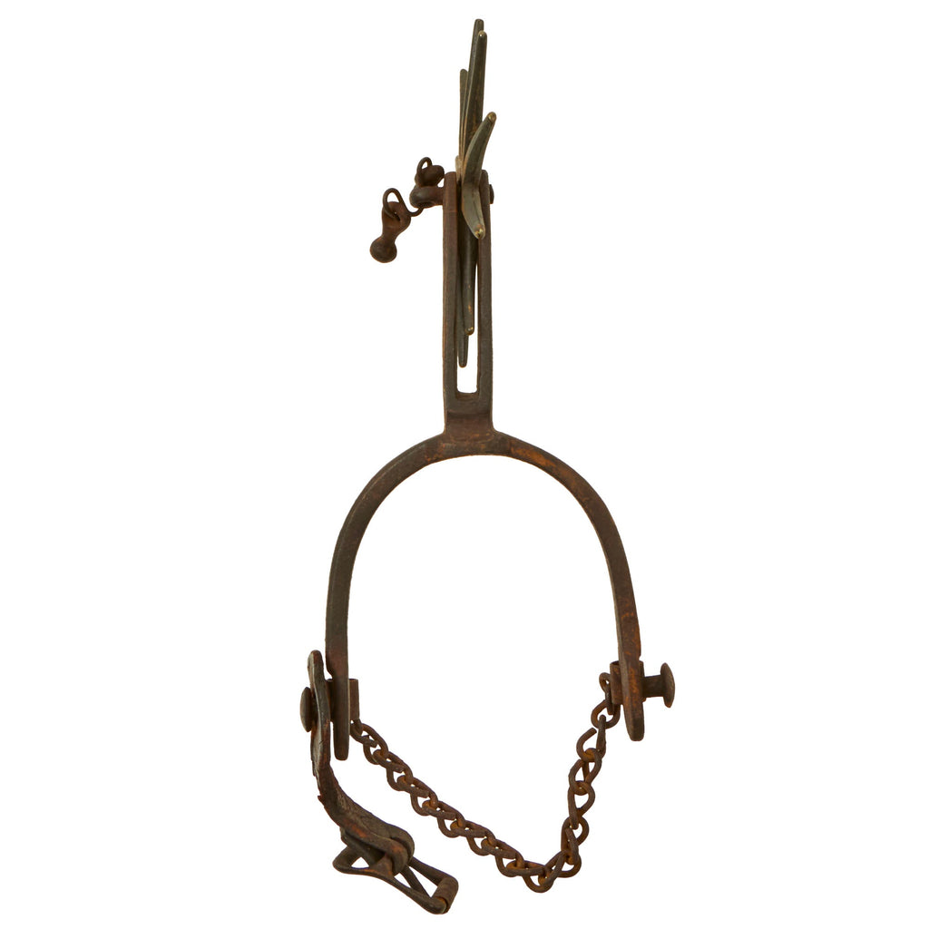 Original U.S. Late 19th Century Early Western Iron Cowboy Spurs with C ...