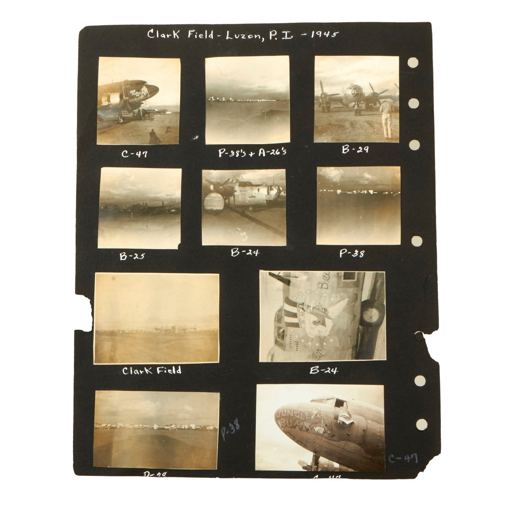 Original U.S. WWII 40th Troop Carrier Squadron Scrapbook Pages with 15 ...