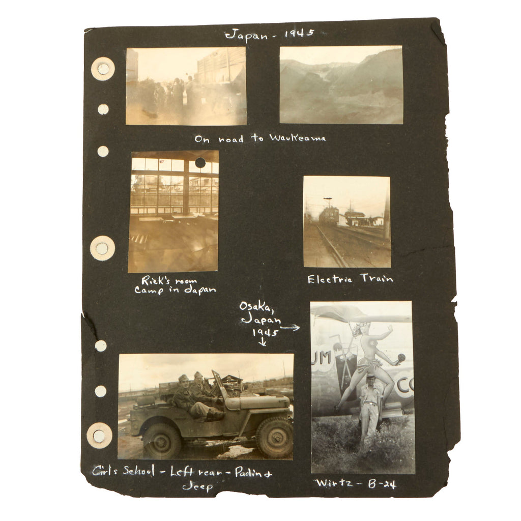 Original U.S. WWII 40th Troop Carrier Squadron Scrapbook Pages with 15 ...