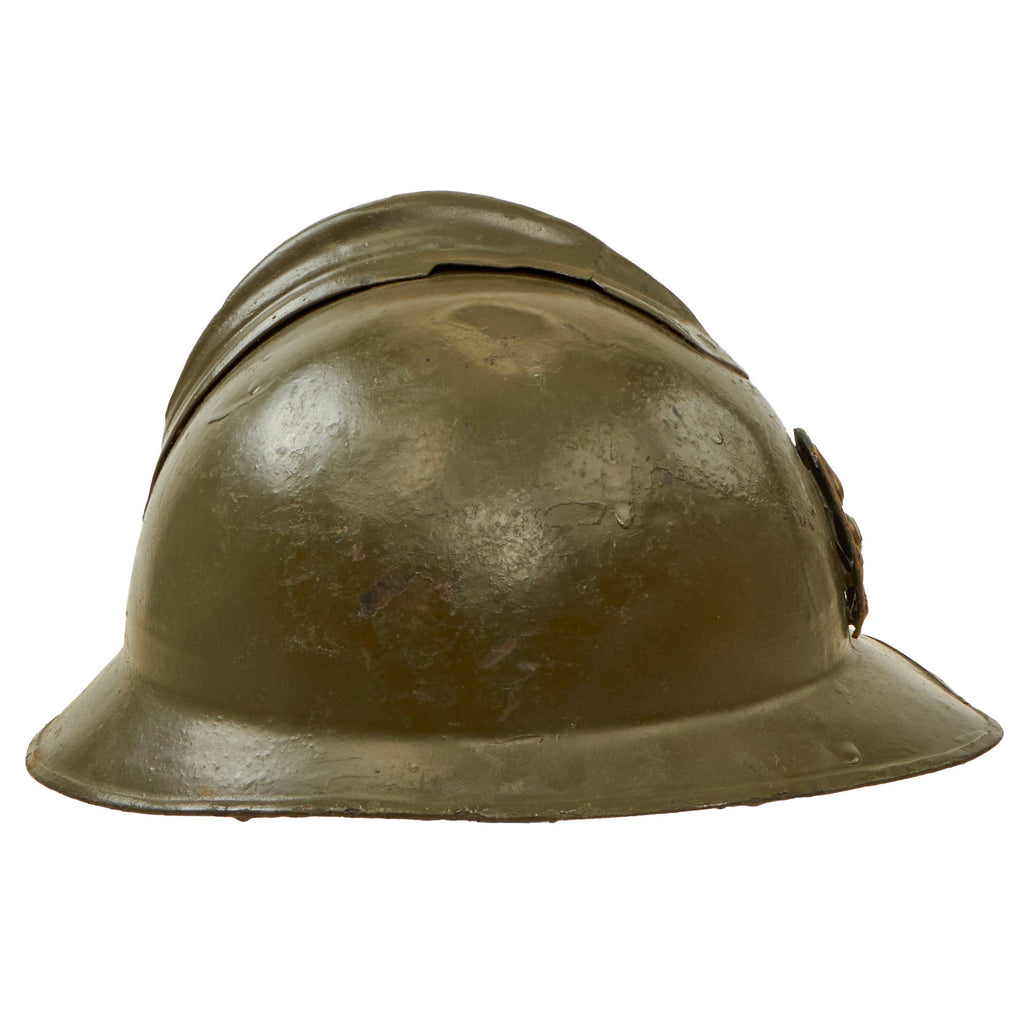 Original Italian WWI / 1920s “Lippmann Model” Adrian Helmet with 4th F ...