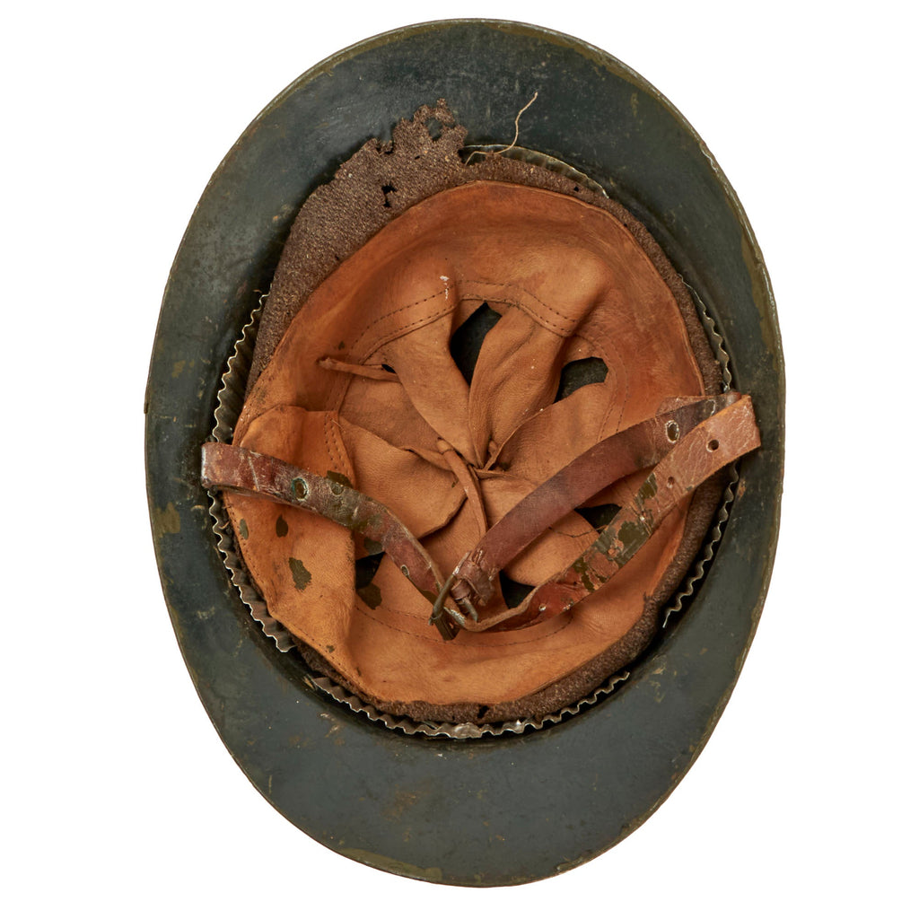Original Italian WWI / 1920s “Lippmann Model” Adrian Helmet with 4th F ...