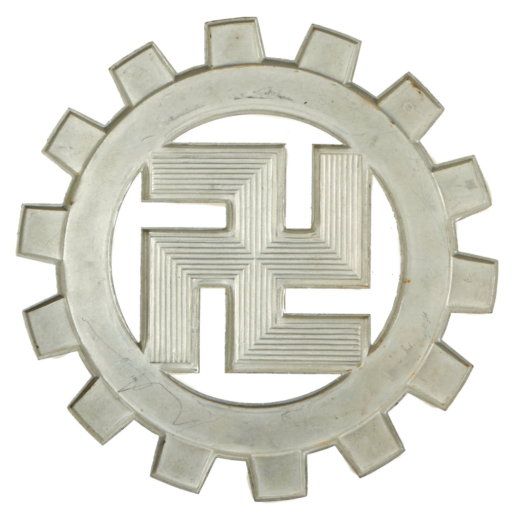 Original German WWII DAF Labor Front Aluminum Wall Sign - Deutsche Arb ...