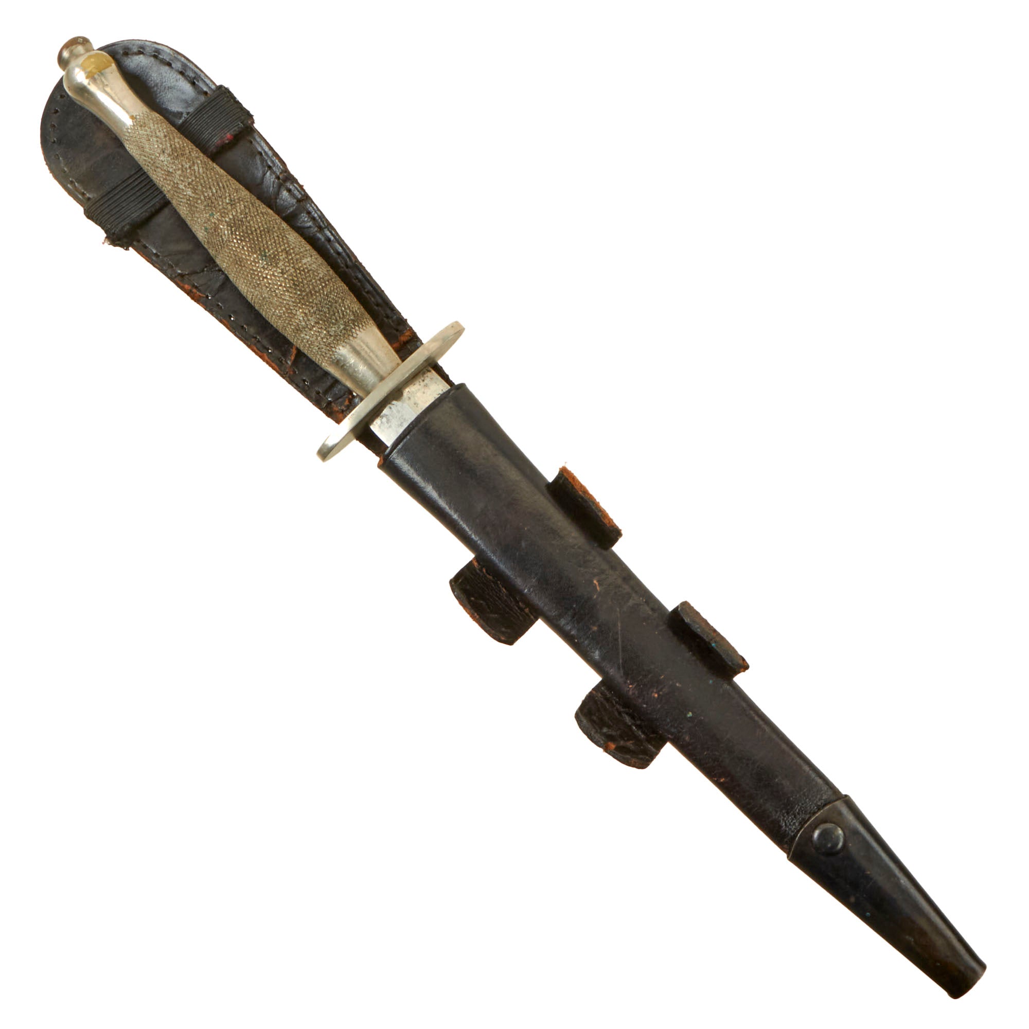 Original British WWII P-2 “Officer’s Model” Nickeled Second Pattern Fa ...