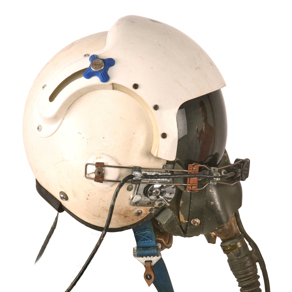 Original U.S. Vietnam War USN Pilot APH-6A Flight Helmet with Oxygen ...