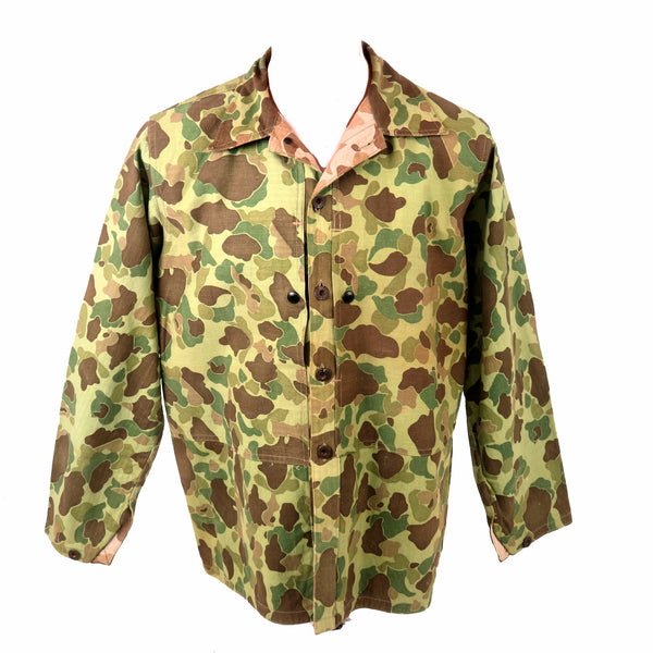 Original U.S. WWII USMC P44 Frogskin Reversible Camouflage HBT Shirt ...