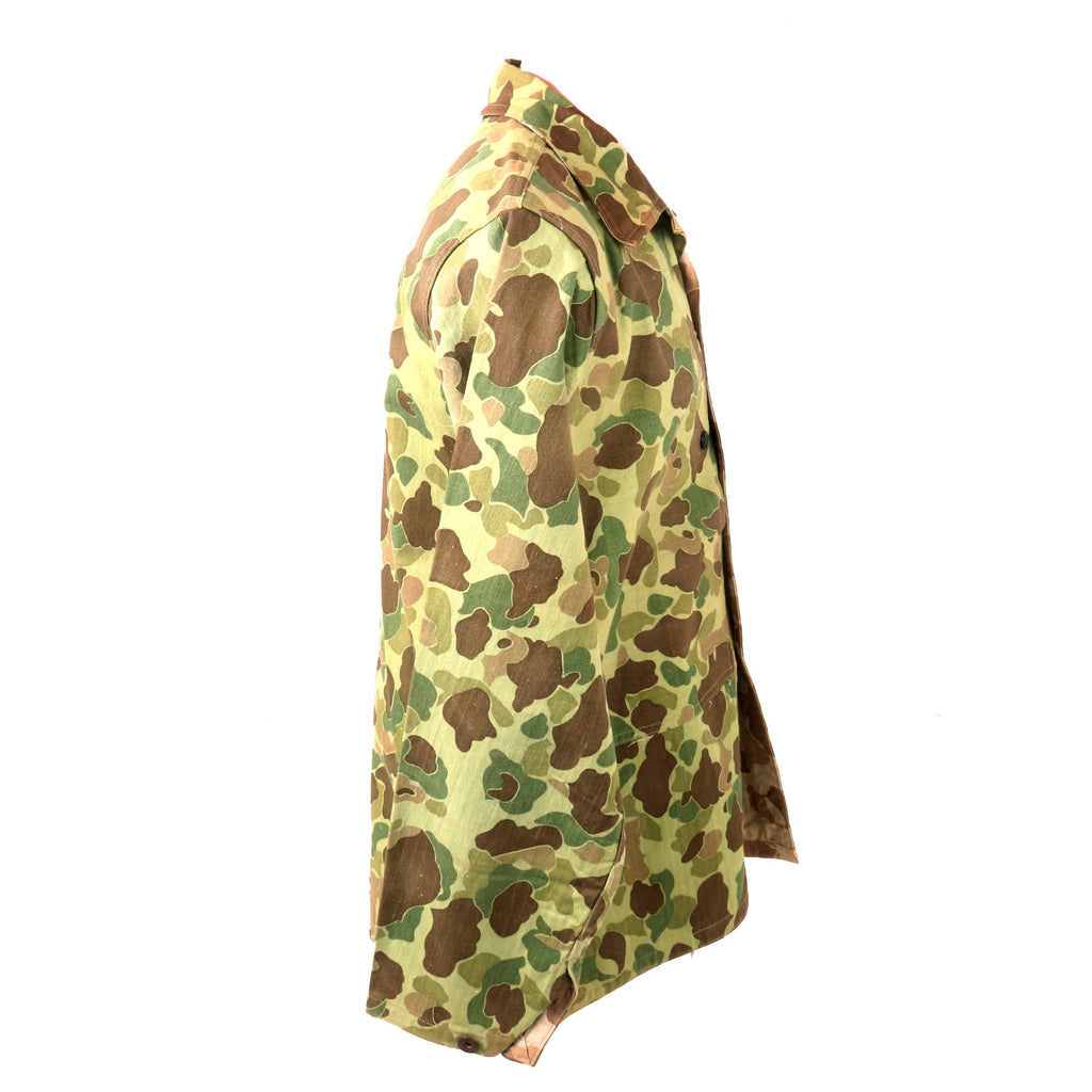 Original U.S. WWII USMC P44 Frogskin Reversible Camouflage HBT Shirt ...