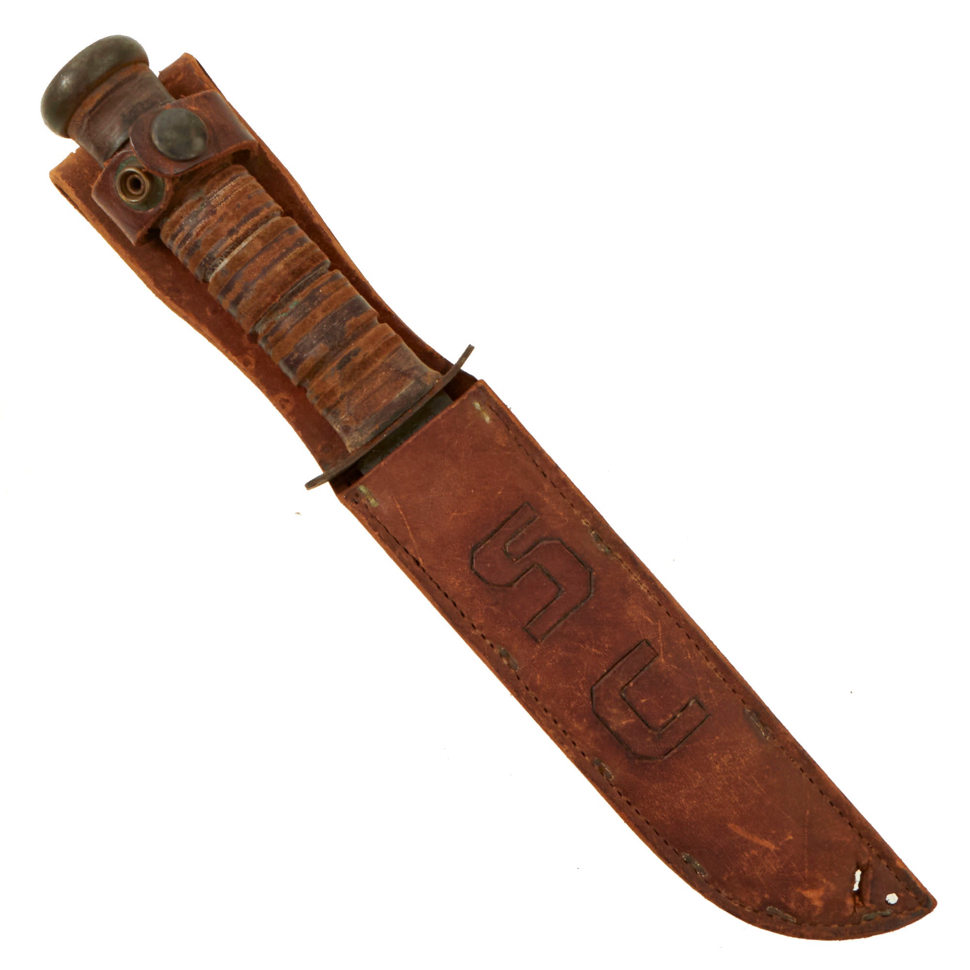 Original U.S. WWII USMC Early Blade-Marked Mark 2 KA-BAR Fighting Knif ...