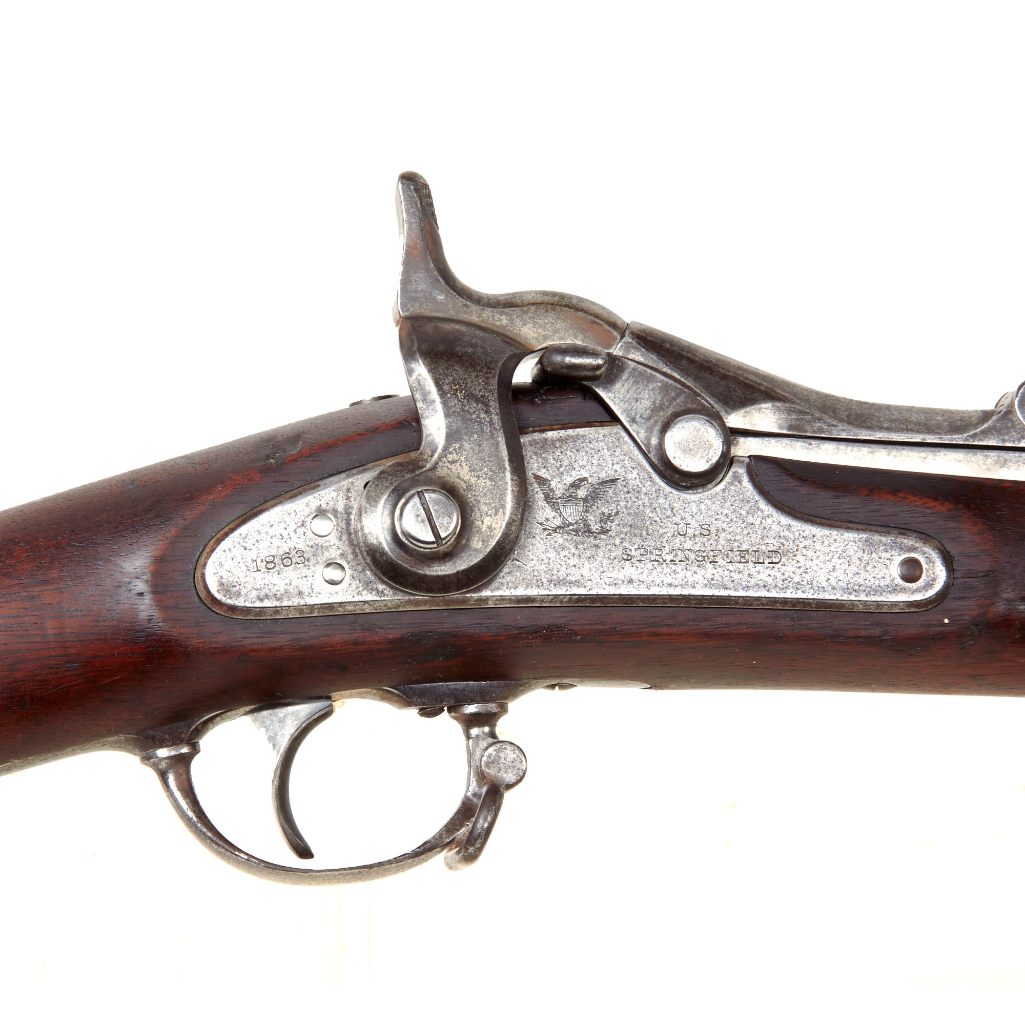 Original U.S. Civil War Springfield M-1863 Rifle Converted to M-1870 S ...