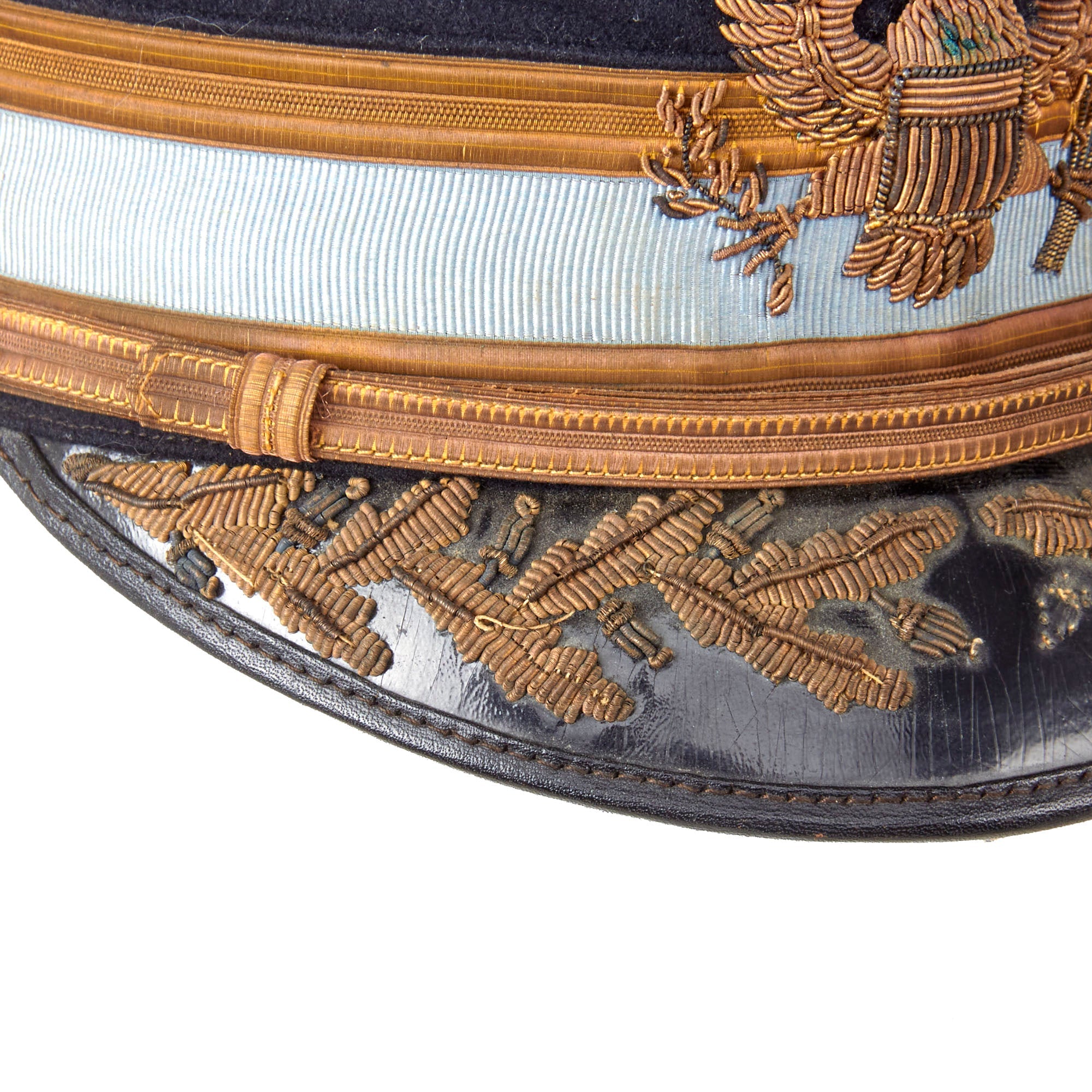 Original U.S. WWI M1902 Infantry Officer’s Visor Cap with Direct Embro ...