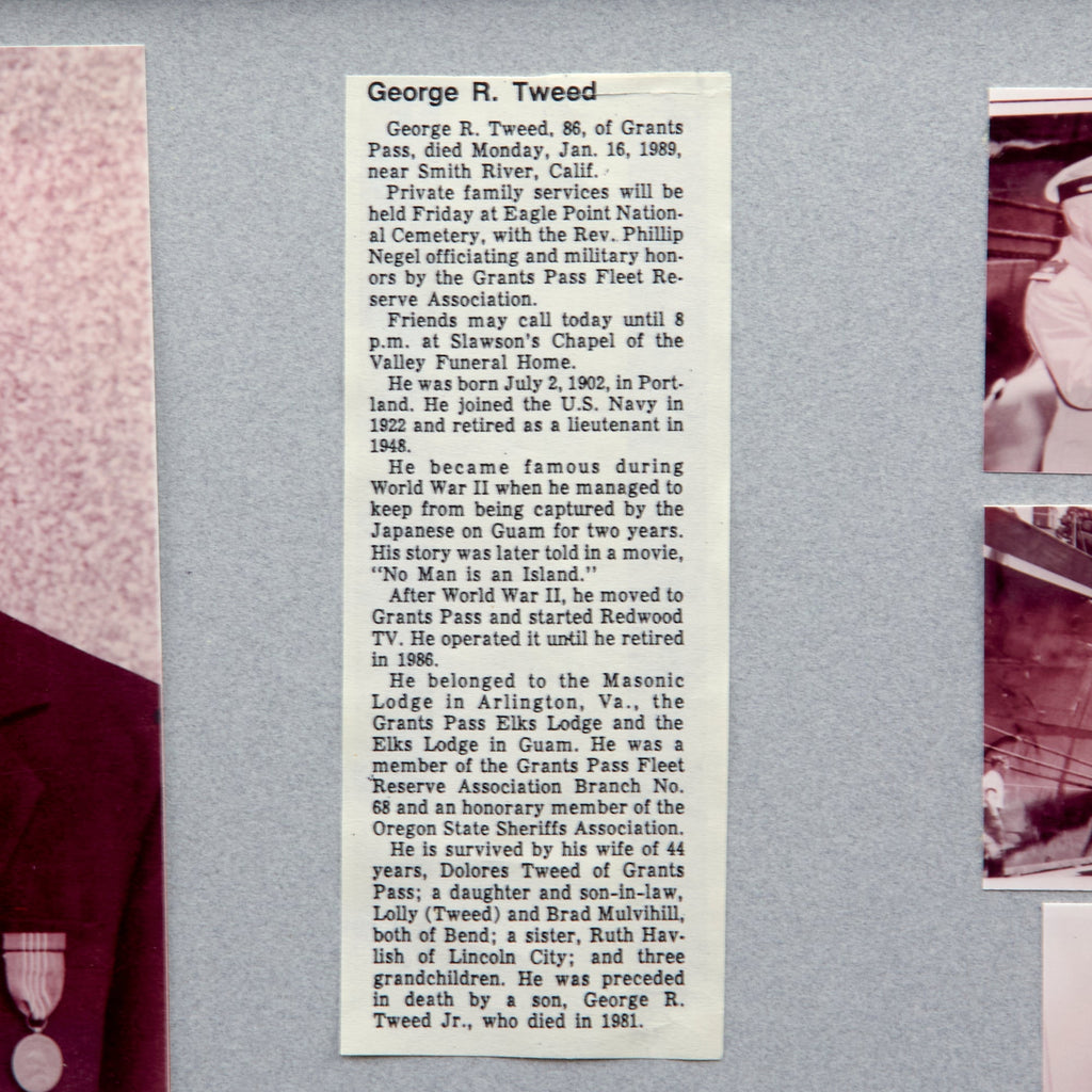 Original U.S. WWII Framed Medal of Freedom of George Tweed - Inspirati ...