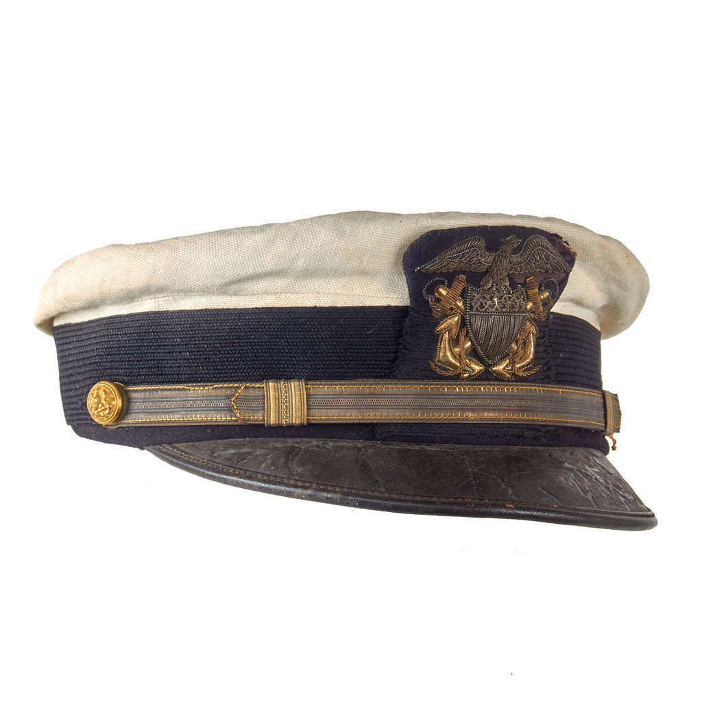 Original U.S. Navy WWI Era M1902 White Topped Officer’s Visor Cap by J ...
