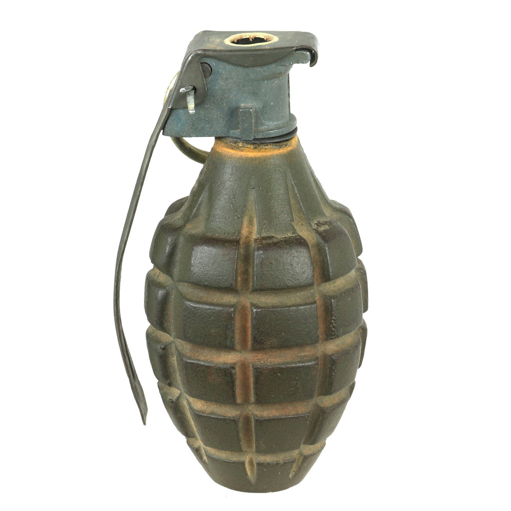 Original U.S. WWII Inert MkII Pineapple Grenade with Yellow Ring & M10 ...
