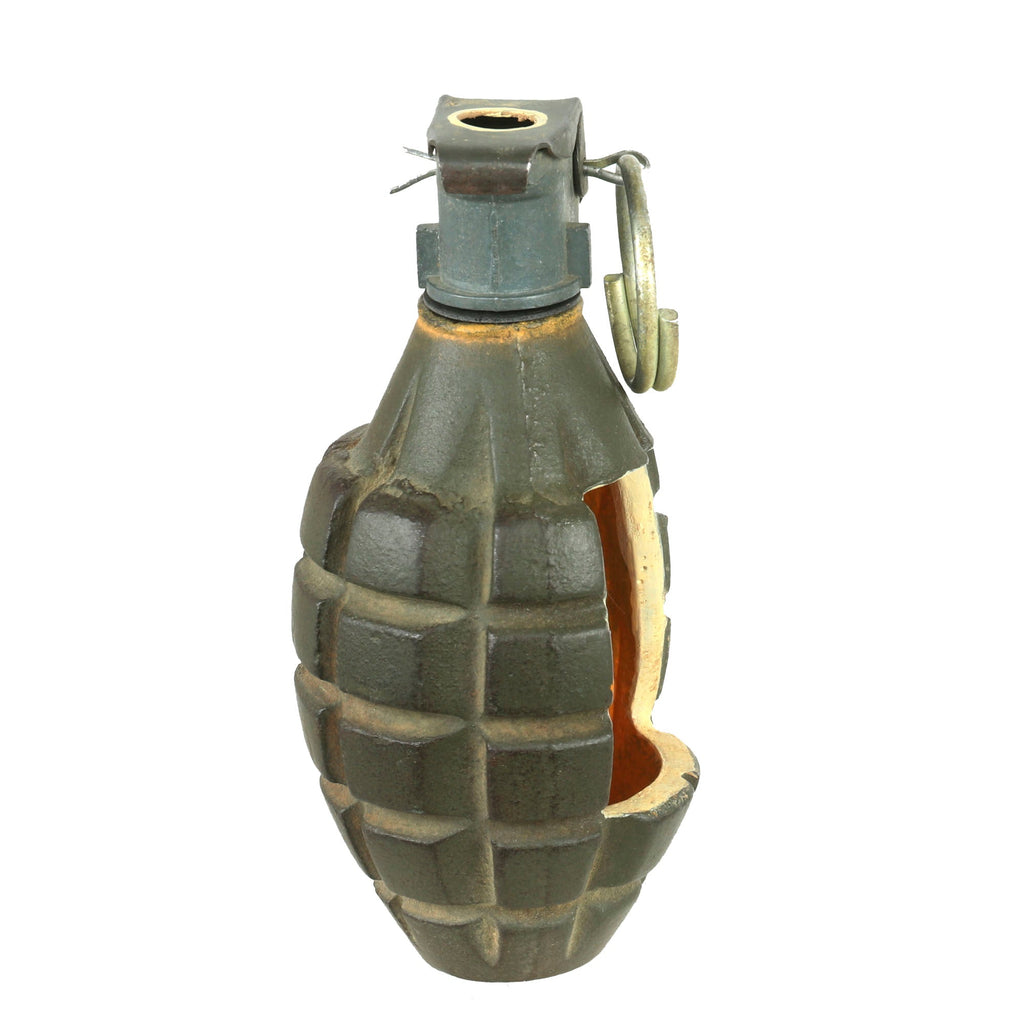 Original U.S. WWII Inert MkII Pineapple Grenade with Yellow Ring & M10 ...