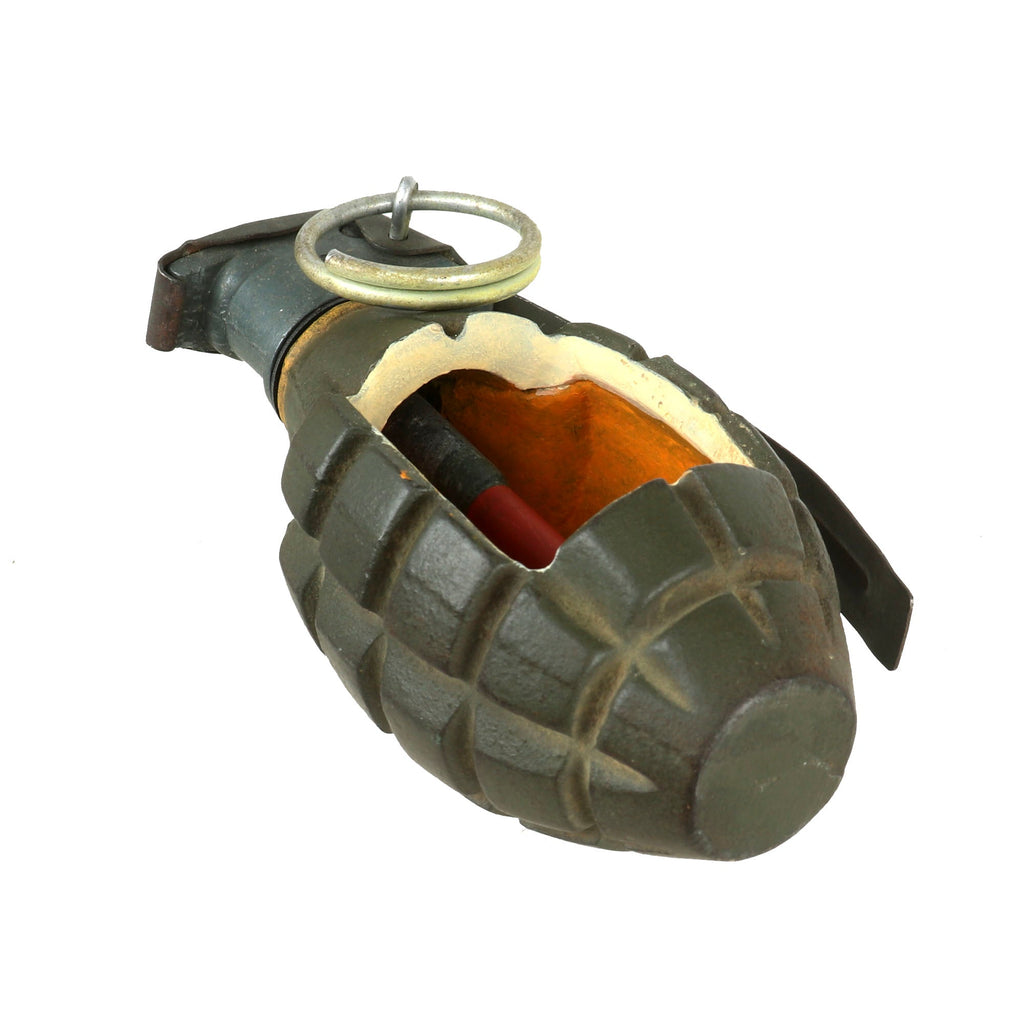 Original U.S. WWII Inert MkII Pineapple Grenade with Yellow Ring & M10 ...