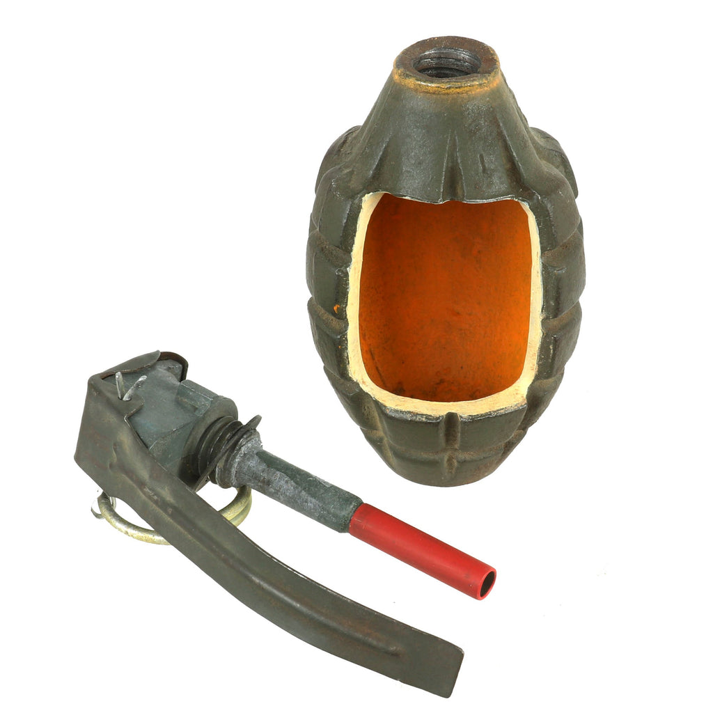 Original U.S. WWII Inert MkII Pineapple Grenade with Yellow Ring & M10 ...