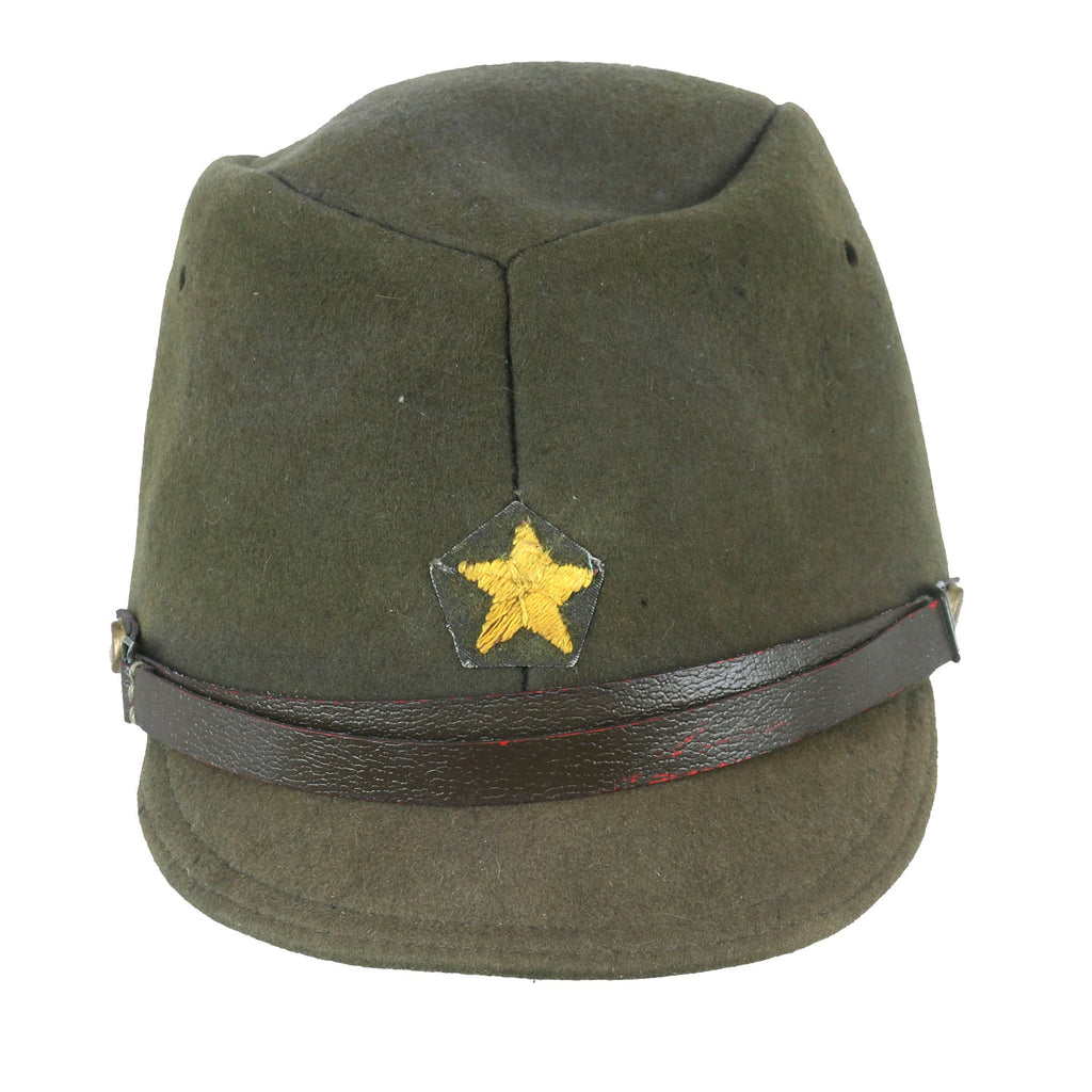 Original Japanese WWII Officer Wool Forage Cap by Imadoi with Name Tag ...