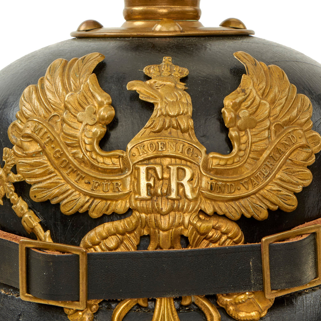 Original German WWI Prussian M1895 Artillery Pickelhaube Helmet Dated ...