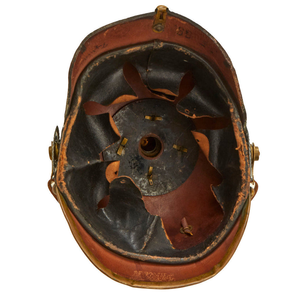 Original German WWI Prussian M1895 Artillery Pickelhaube Helmet Dated ...