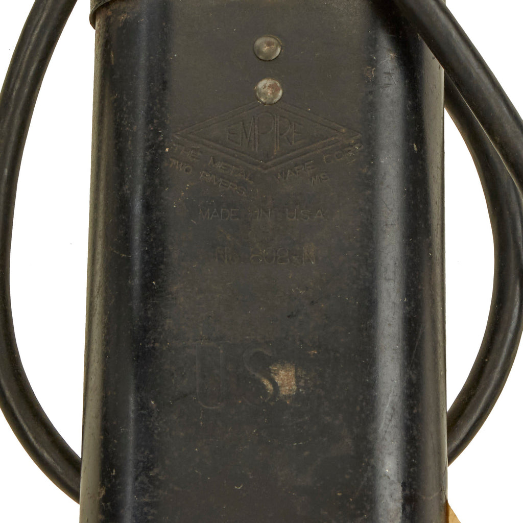 Original U.S. WWII Navy Damage Control M1 Helmet with Mounted Flashlig ...