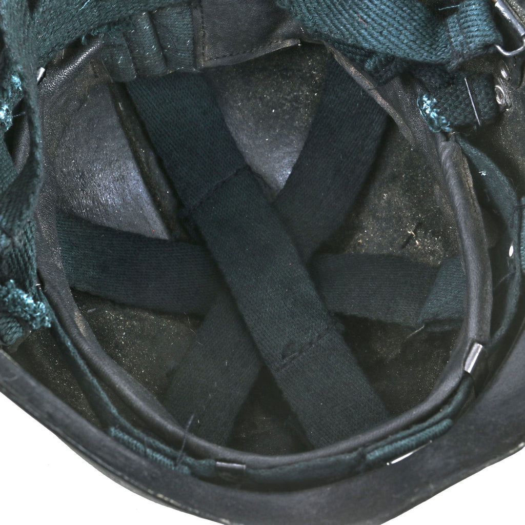 Original Iraqi Fedayeen Helmet with Intact Saddam Badge, Liner & Chins ...