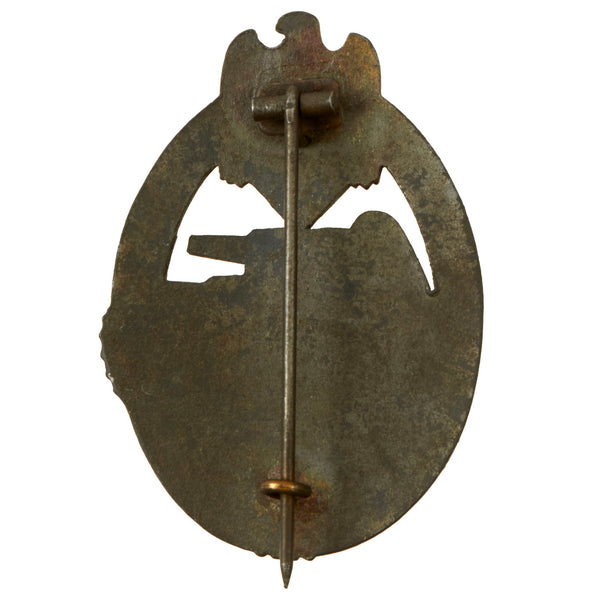 Original German WWII Bronze Grade Panzer Assault Tank Badge - Unmarked ...