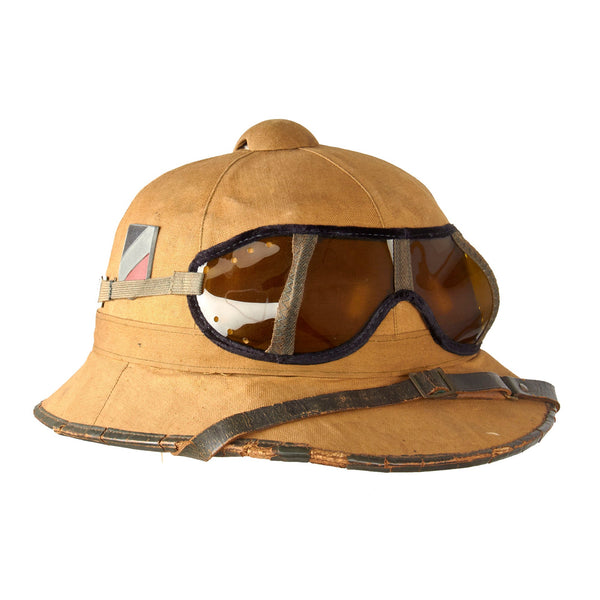 Original German WWII 1942 Dated First Model DAK Afrikakorps Sun Helmet ...