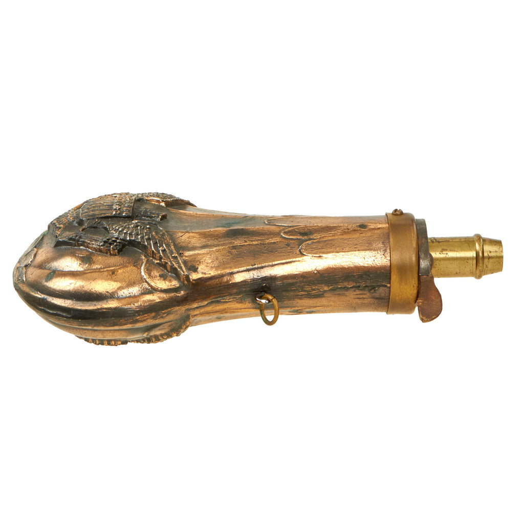 Original U.S. Post-Civil War Era Heavy Double-Sided Eagle Powder Flask ...