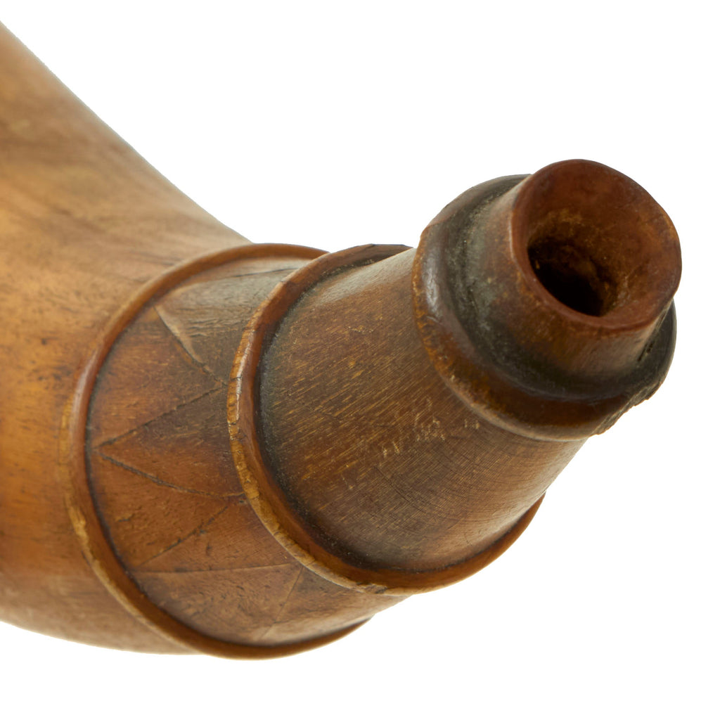 Original Mexican-American War Era Named & Etched Powder Horn with Ship ...